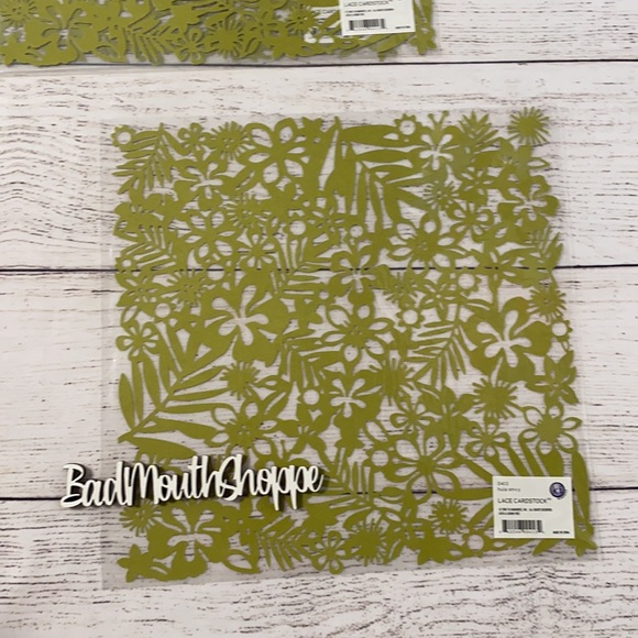 Hobby Lobby | Office | 2x12 Scrapbook Paper Lot Green White Floral ...